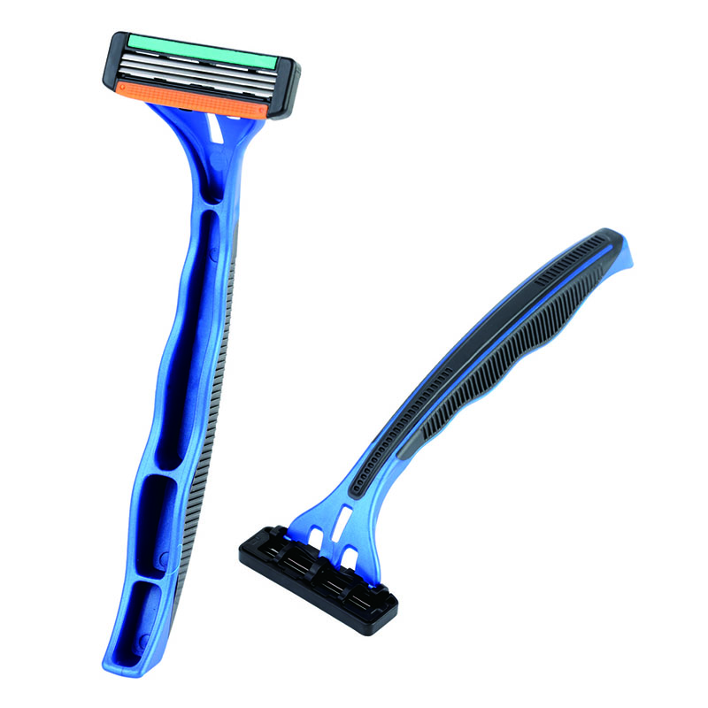 China GoodMax good quality triple blade razor, open back washable blade ...