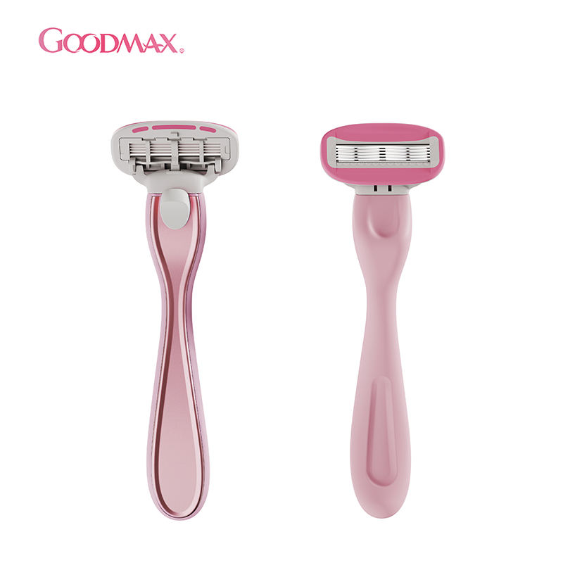 China Metal handle Personal Care Stainless Steel Women system razor ...